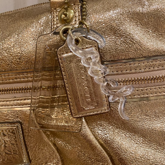Coach | Bags | Coach Gold Metallic Purse | Poshmark